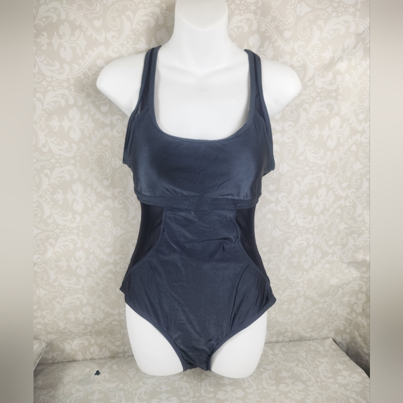 Moontide | Swim | Nwt Moontide Womens Onepiece Swimsuit Dark Gray And ...